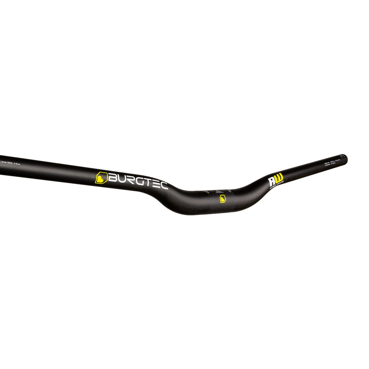 Burgtec Ride Wide Carbon Enduro Riser Bar - 35mm Diamter - 30mm Rise ...