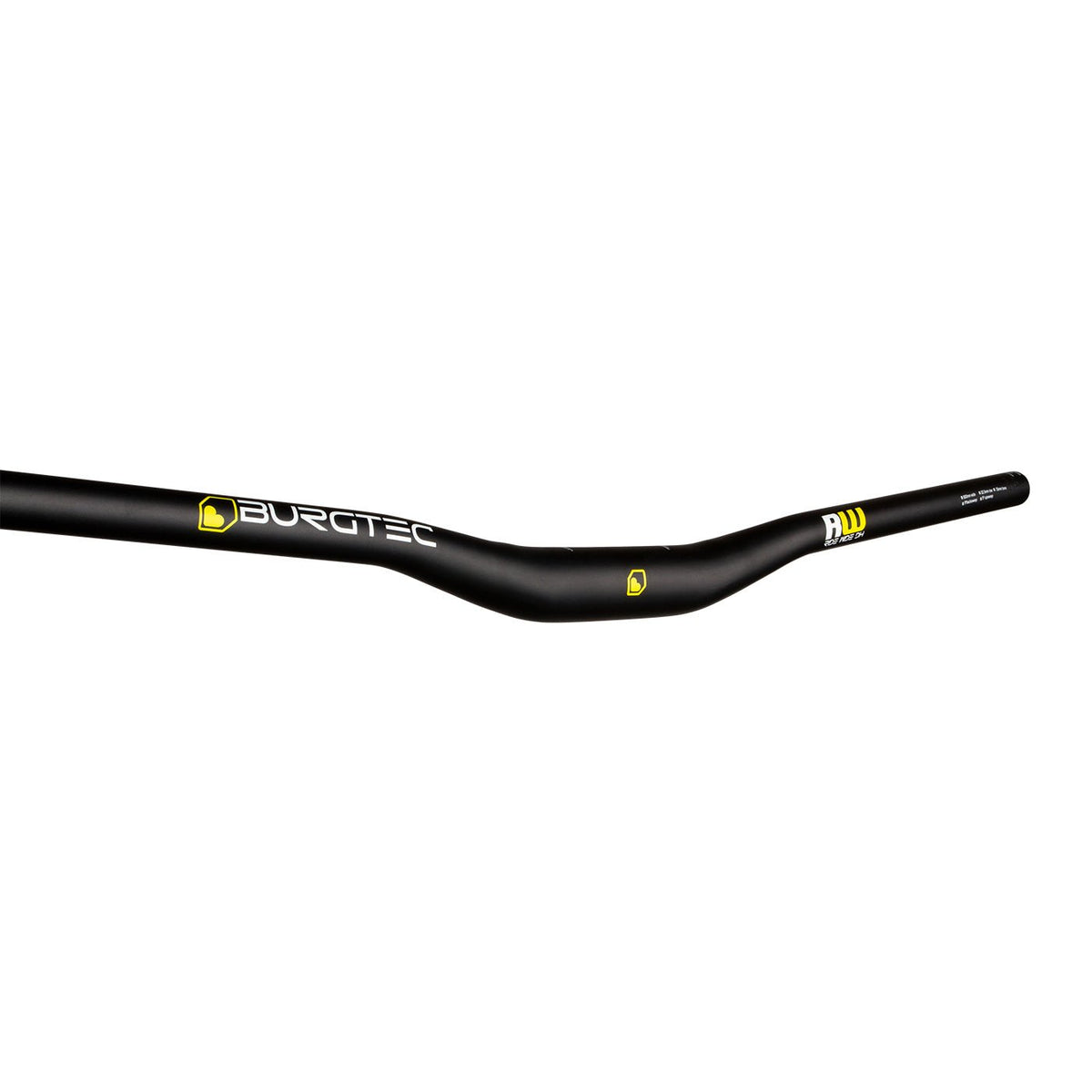 Burgtec Ride Wide DH Riser Bar 35mm Diameter - 22.5mm Rise - 800mm - B ...