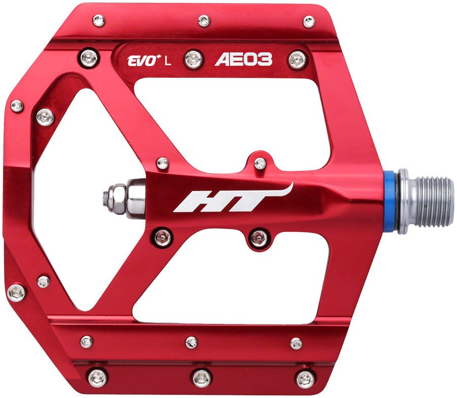 HT Components AE03(EVO+) Pedals - Platform Aluminum 9/16" Red