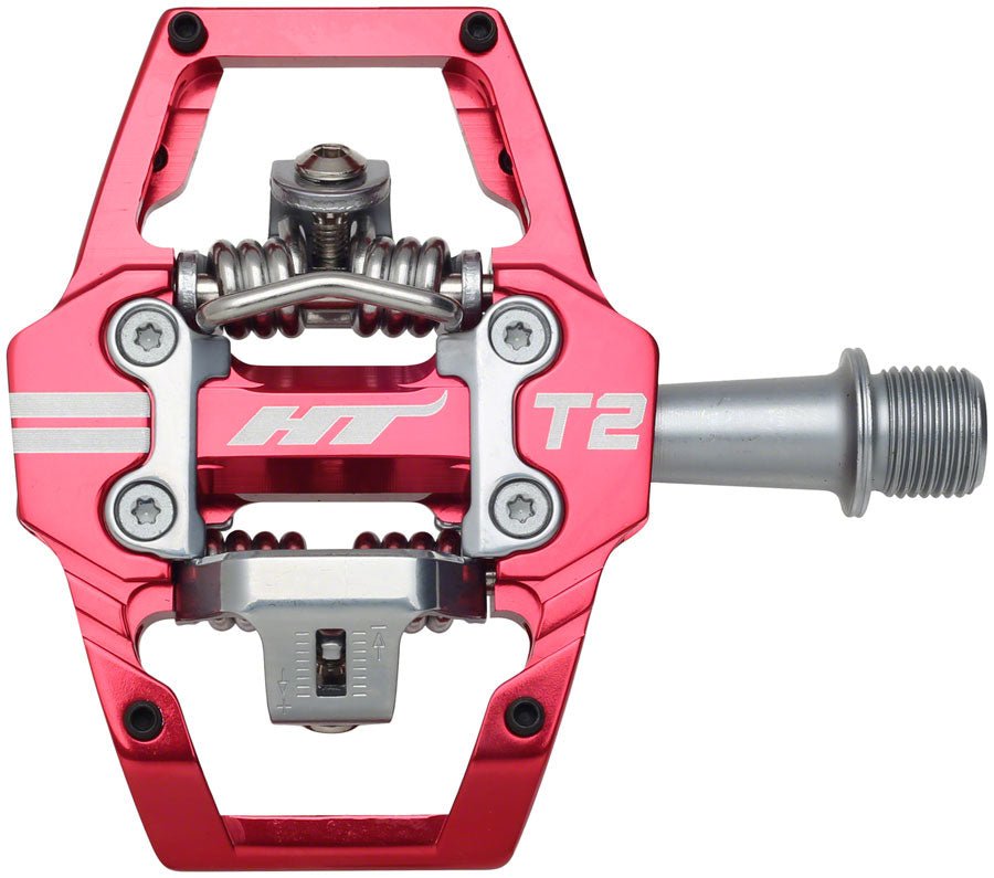 HT Components T2 Pedals - Dual Sided Clipless Platform Aluminum 9/16"