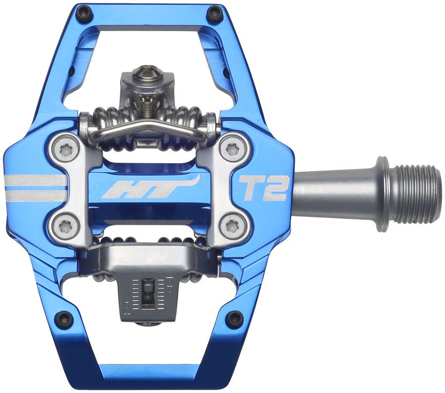 HT Components T2 Pedals - Dual Sided Clipless Platform Aluminum 9/16"