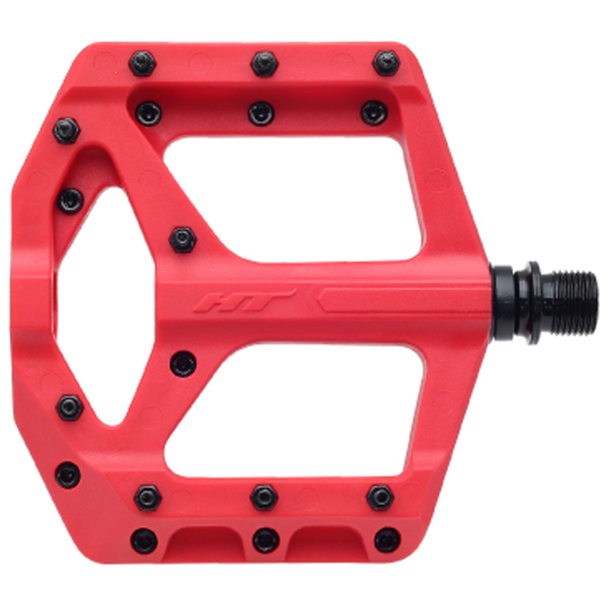 HT Pedals PA32A Platform Pedals - CrMo Spindle -Red