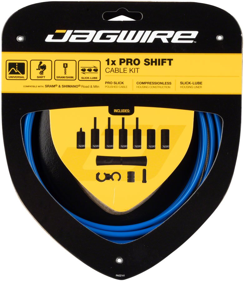 Jagwire 1x Pro Shift Cable Kit - Road/Mountain - SRAM/Shimano - SID Bl ...