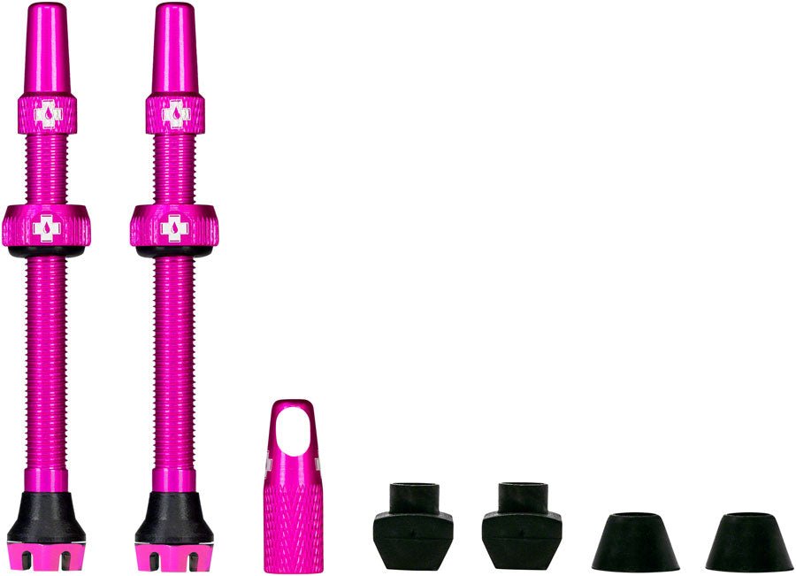 Muc-Off V2 Tubeless Valve Kit - Pink - 60mm Length - Pair – The Lost Co.