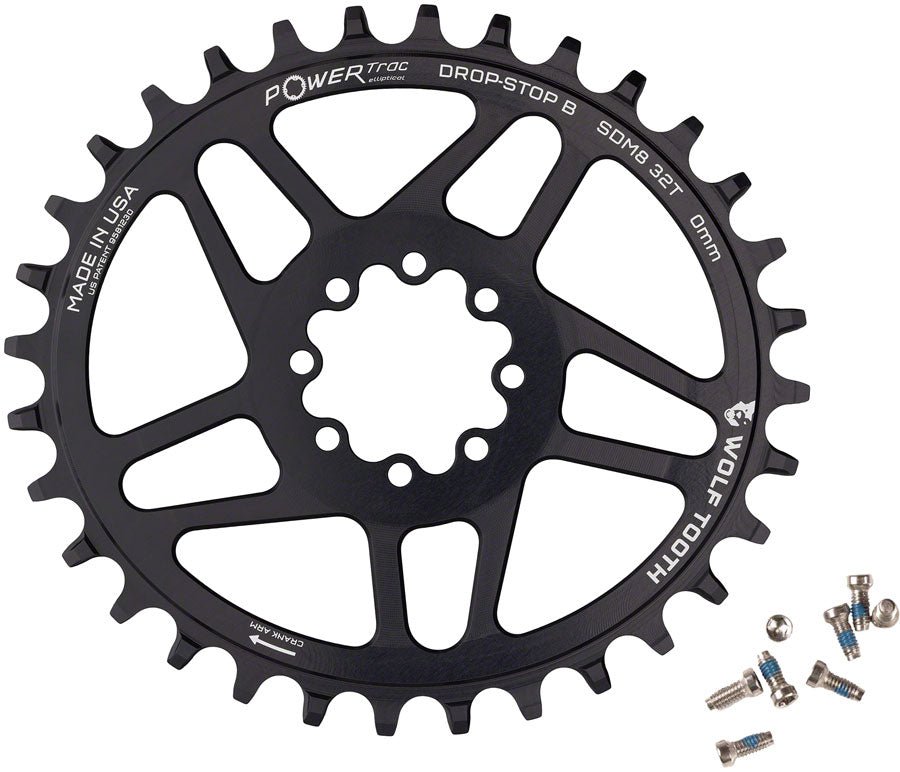 Wolf Tooth Components Chainring - Drop-Stop B - 0mm Offset - SRAM 8-Bo ...