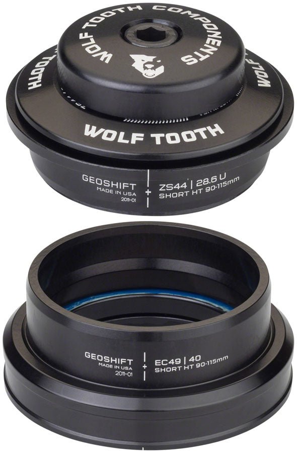 Wolf Tooth GeoShift Performance Angle Headset - 1 Deg Short ZS44/EC49