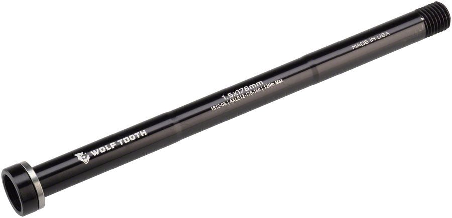 Wolf Tooth Rear Thru Axle - M12 1.5x178mm - Black – The Lost Co.